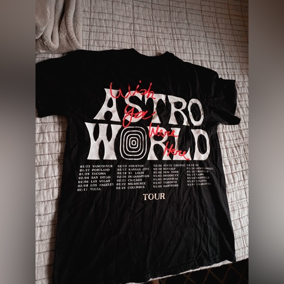 Astroworld | Shirts | Authentic Astroworld Wish You Were Here Tour ...